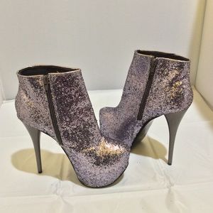 Lollipop | Shoes | Lollipop Glitter Covered Platform Ankle Booties ...